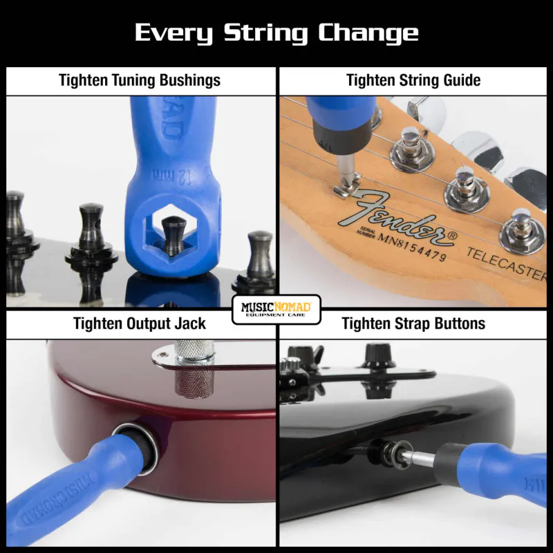 MusicNomad MN218 String Change Tool Kit fra MusicNomad | Lynrask levering