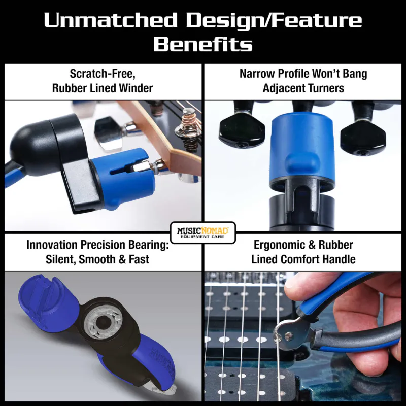 MusicNomad MN218 String Change Tool Kit fra MusicNomad | Lynrask levering